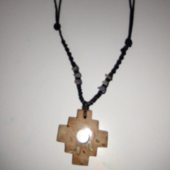 Jewelry | Peruvian Necklace Woven In Macrame Thread And Inca Chakana ...
